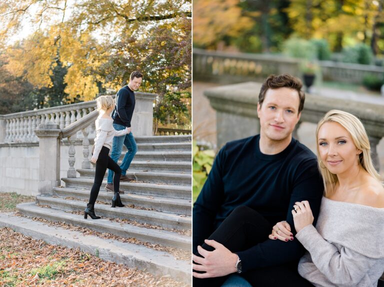 Fall Engagement at Curtis Arboretum | PA Engagement Photographer